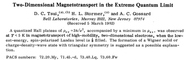 分数量子霍尔效应（Fractional quantum Hall effect，FQHE） - 知乎