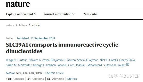 Nature：环状二核苷酸类分子的转运体SLC19A1 - 知乎
