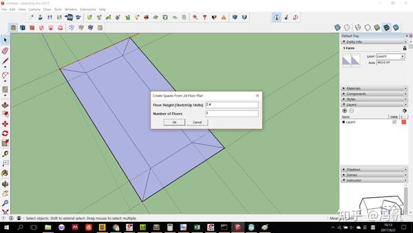 Note1：在sketchup中建立建筑模型 - 知乎
