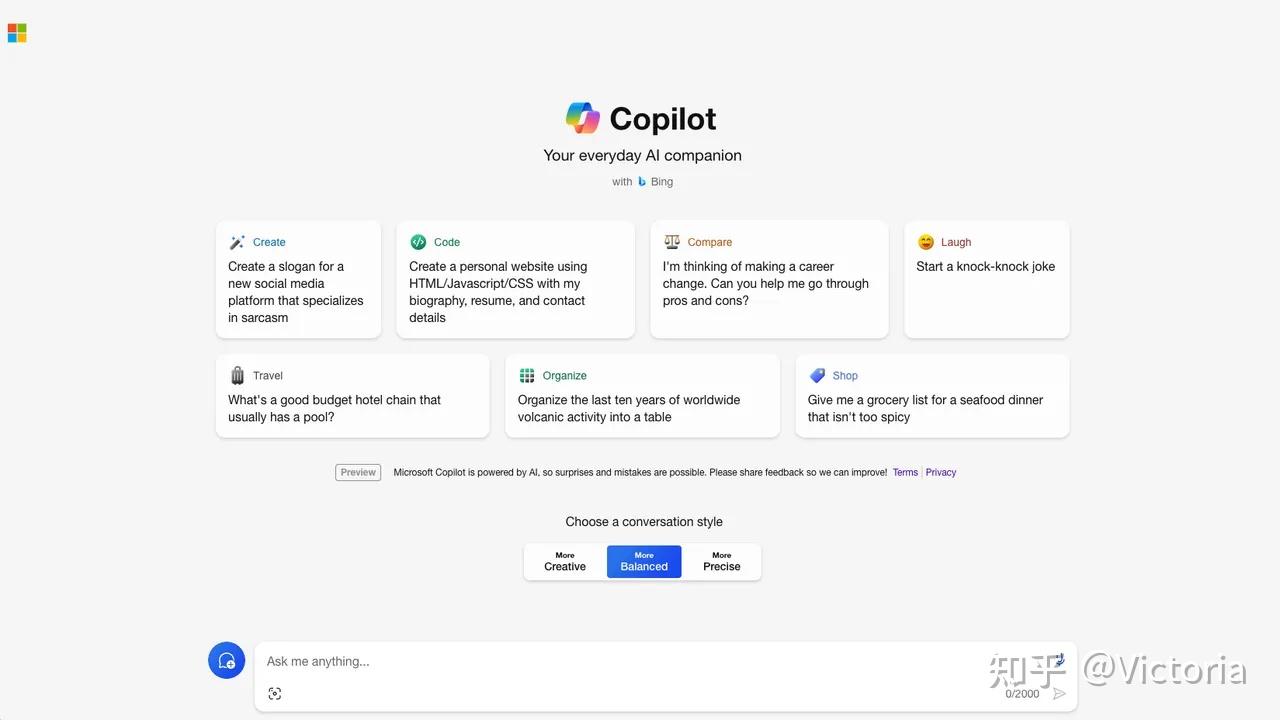 Bing Chat 现在更名为 Copilot，感觉更像 ChatGPT - 知乎