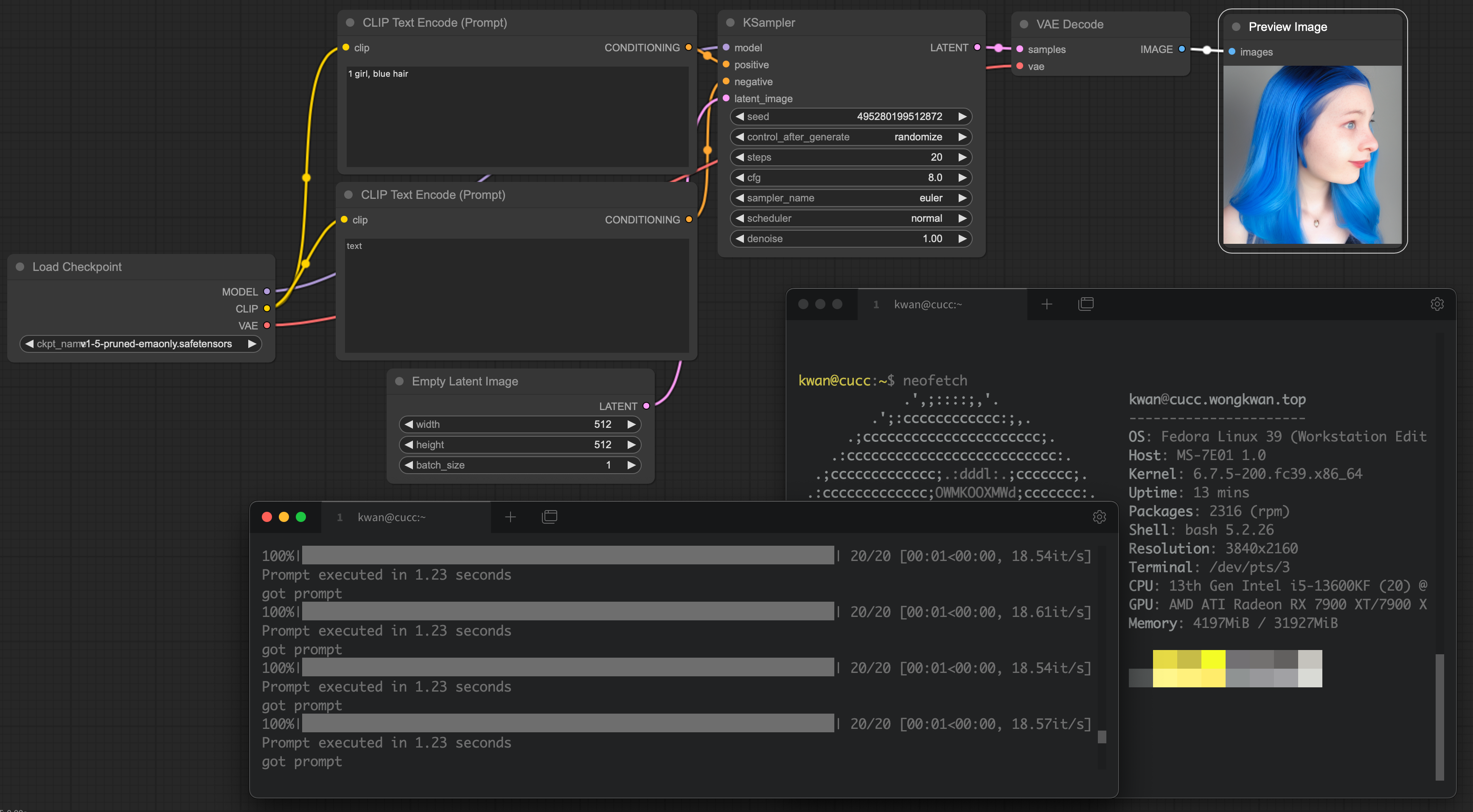 AMD显卡满血Stable Diffusion无脑部署笔记(ROCm5.6.1/5.7.1/6.02)(SD+Fooocus+ComfyUI)(不定期更新) - 知乎
