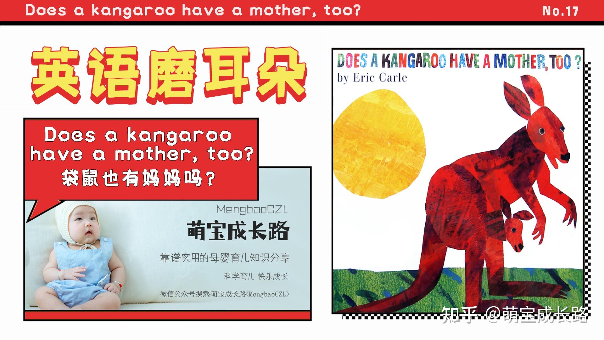 英语绘本丨Does a kangaroo have a mother too袋鼠也有妈妈吗？ - 知乎