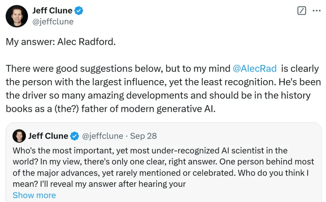 OpenAI元老级研究员Alec Radford离职，他主导了GPT-1、GPT-2的研发 - 知乎