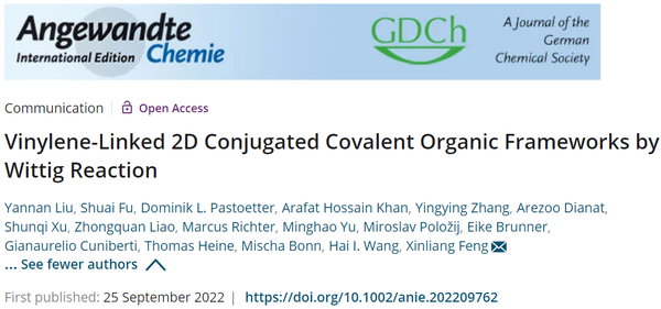 冯新亮院士等人，最新Angew！ - 知乎