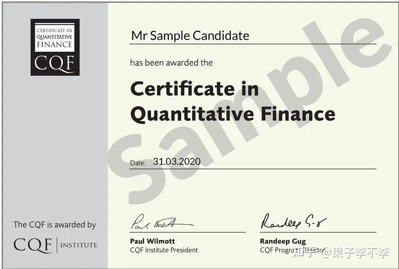 金融三大证书CQF\FRM\CFA？谁更具有含金量？为什么？ - 知乎