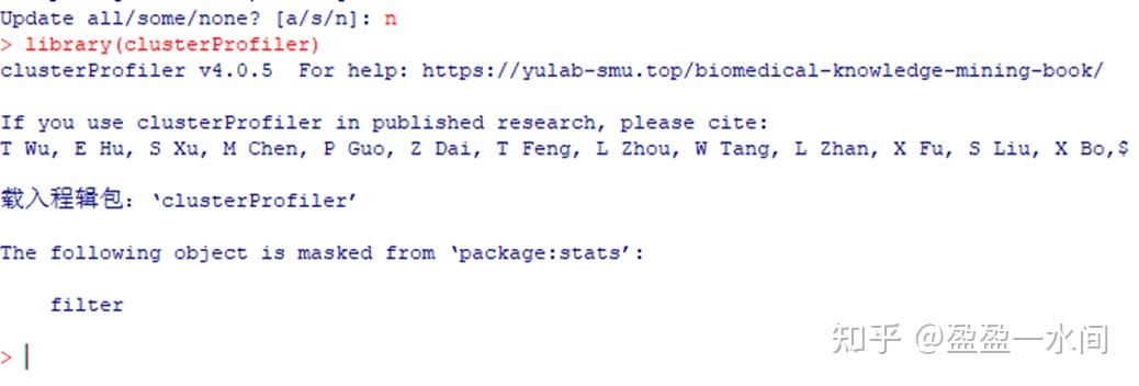 R安装包---clusterProfiler 如何安装及问题 - 知乎