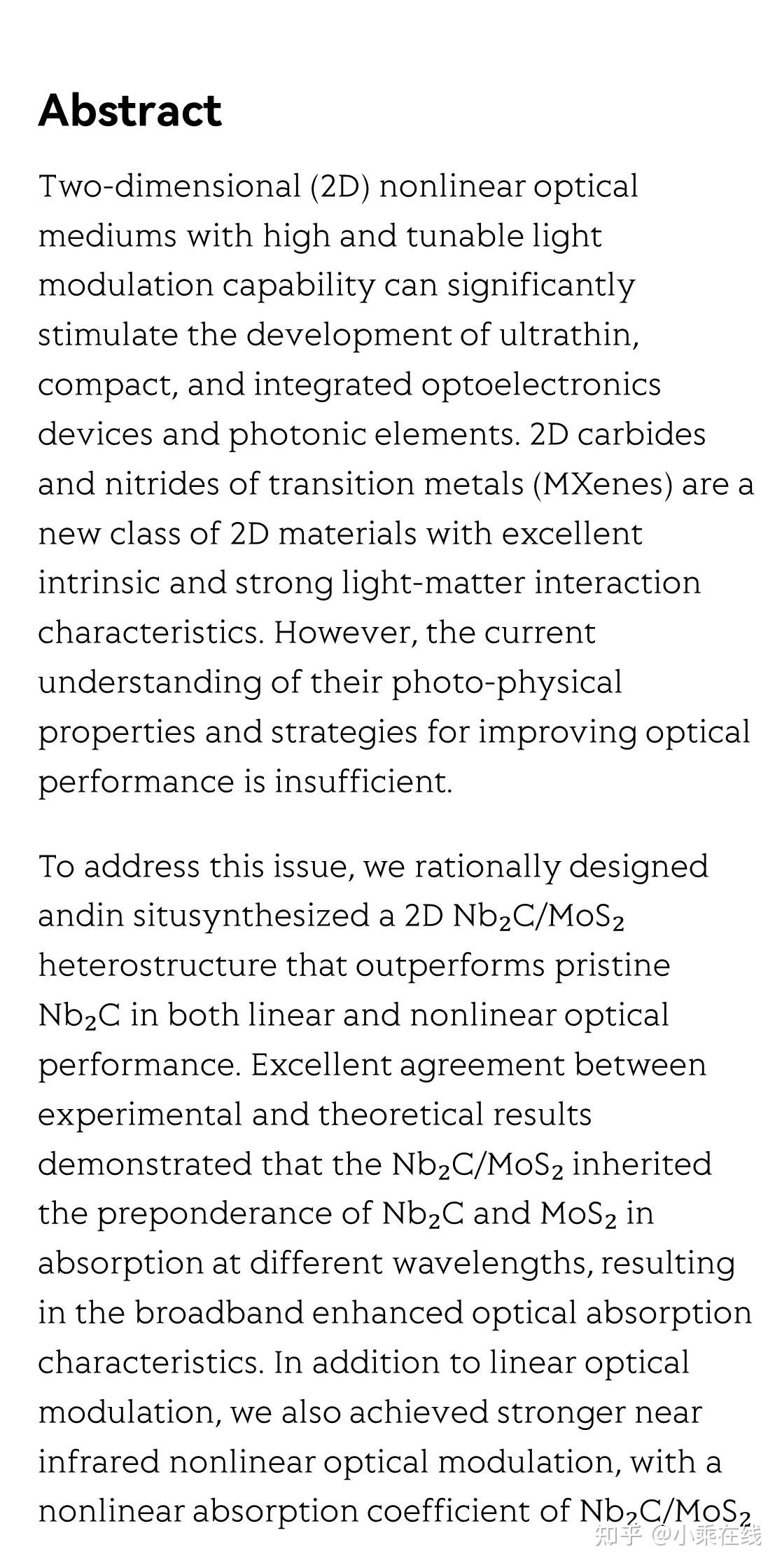 2D Nb2CTx MXene/MoS2 heterostructure construction for nonlinear optical ...