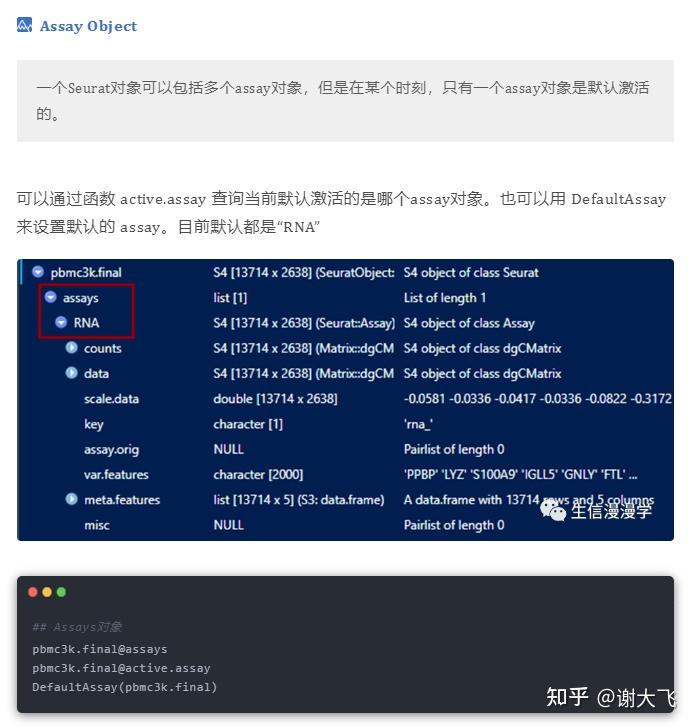 V5版Seurat对象内部结构 - 知乎