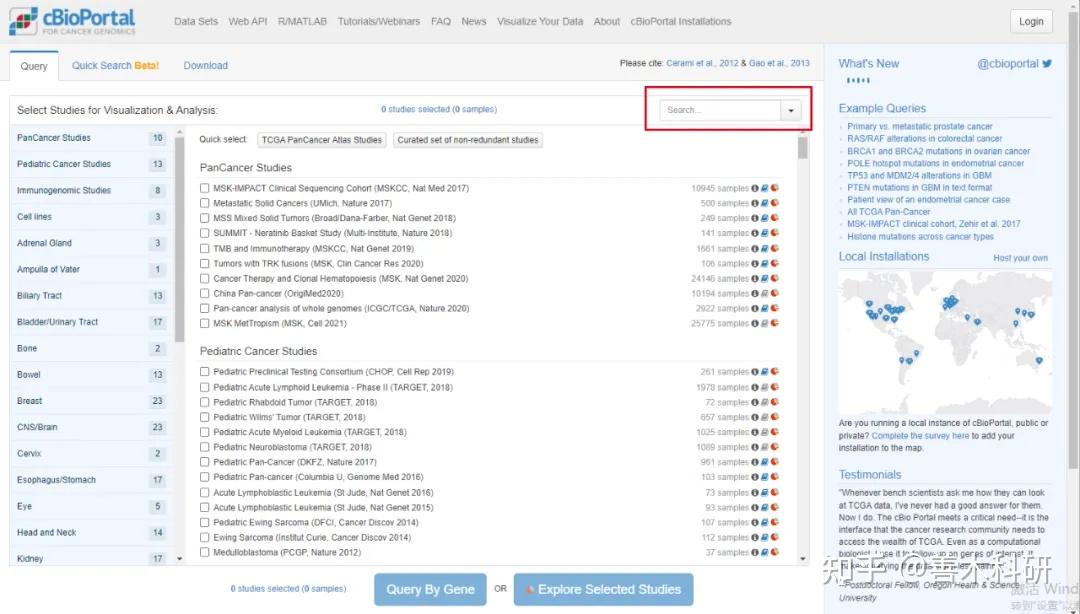 肿瘤生信挖掘必备数据库：cBioPortal数据库使用指南 - 知乎
