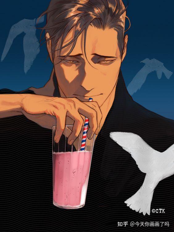 插画师分享|“你喜欢叔吗？”—画师ctk cave作品分享（叔控福音） - 知乎