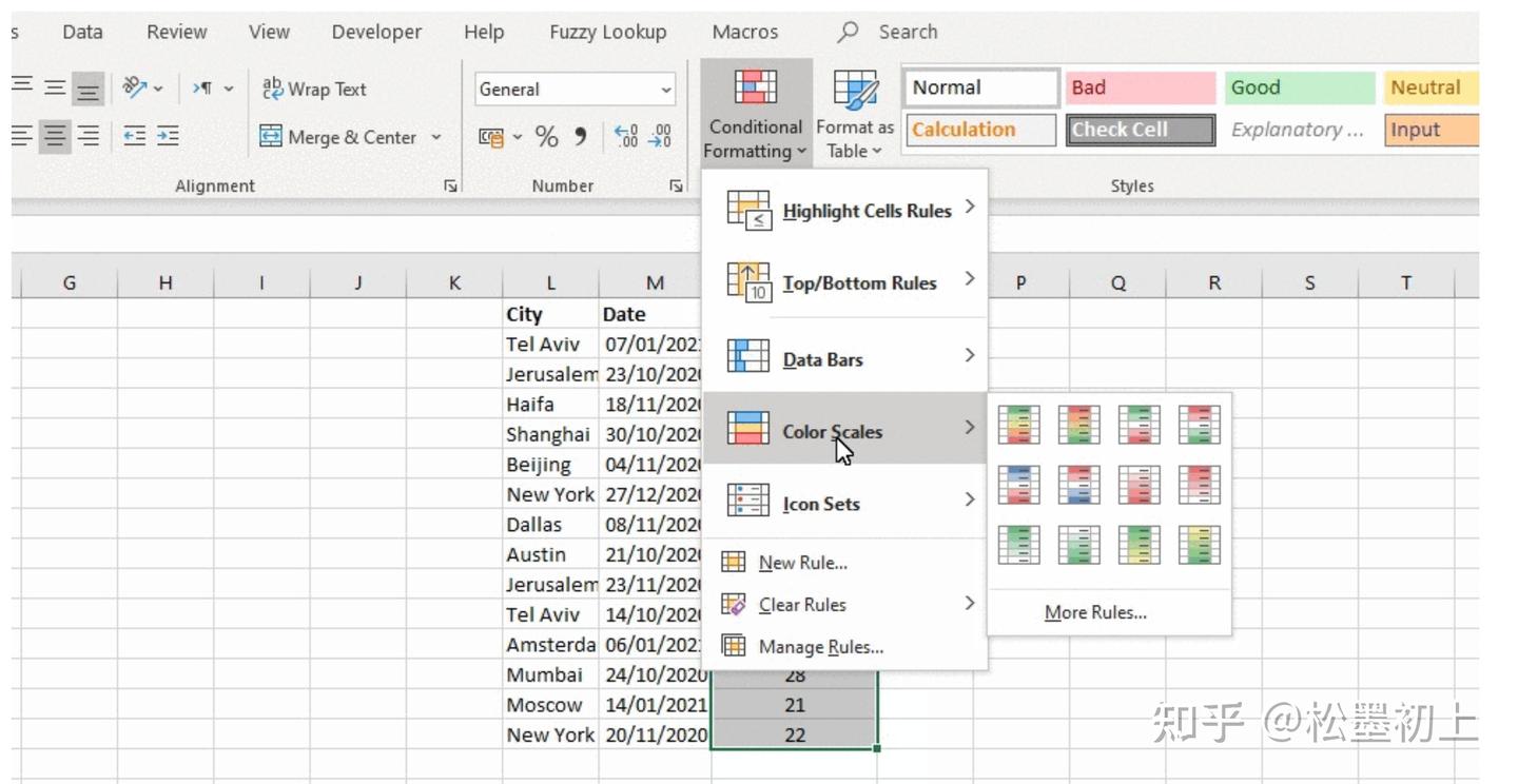 EXCEL 条件格式（Conditional Formatting） - 知乎