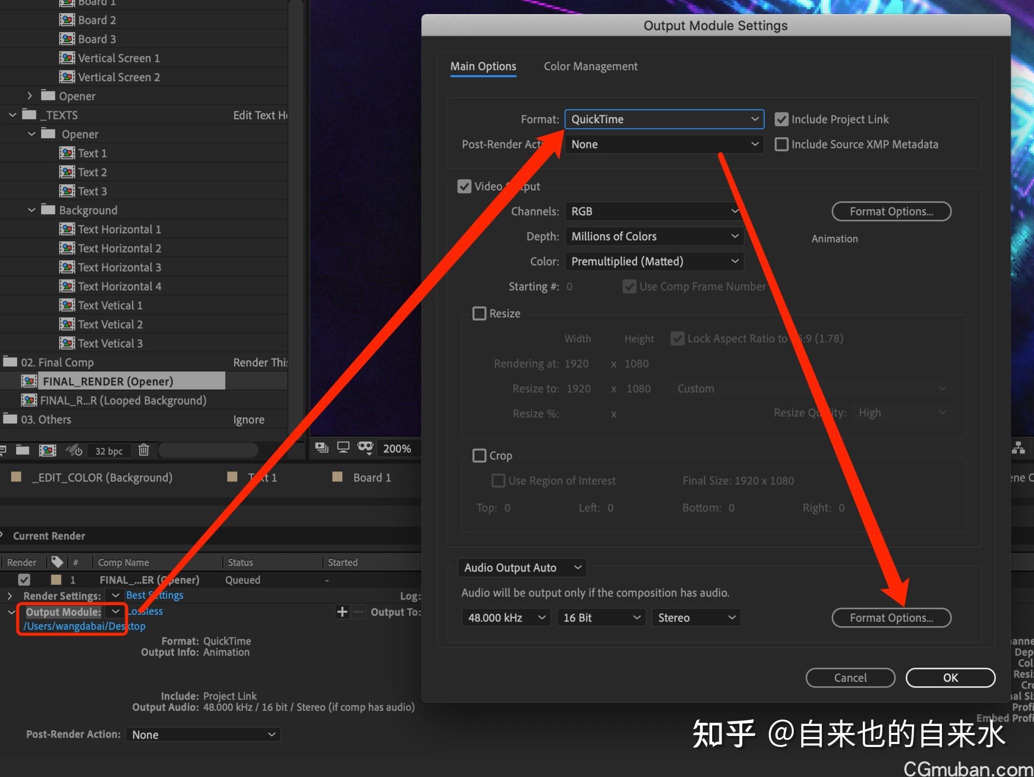 AE初学者如何套用AE模板？After Effects如何修改工程模板？ae模板怎么输出？AE花屏缺失素材怎么办？AE打开源文件变红什么原因？ - 知乎