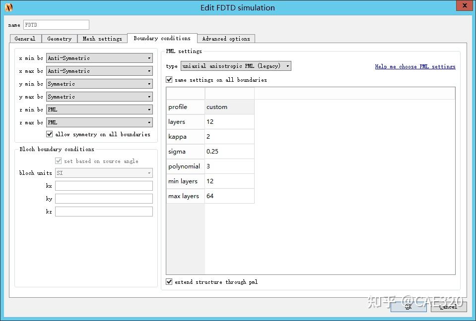 通过设置FDTD边界条件提高三维结构计算效率 - 知乎
