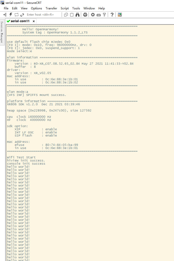 【XR806开发板试用】 串口输出例程 - 知乎