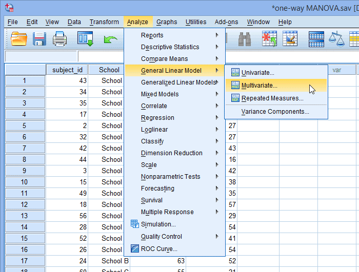 SPSS教程：单因素多元方差分析(One-way MANOVA) - 知乎