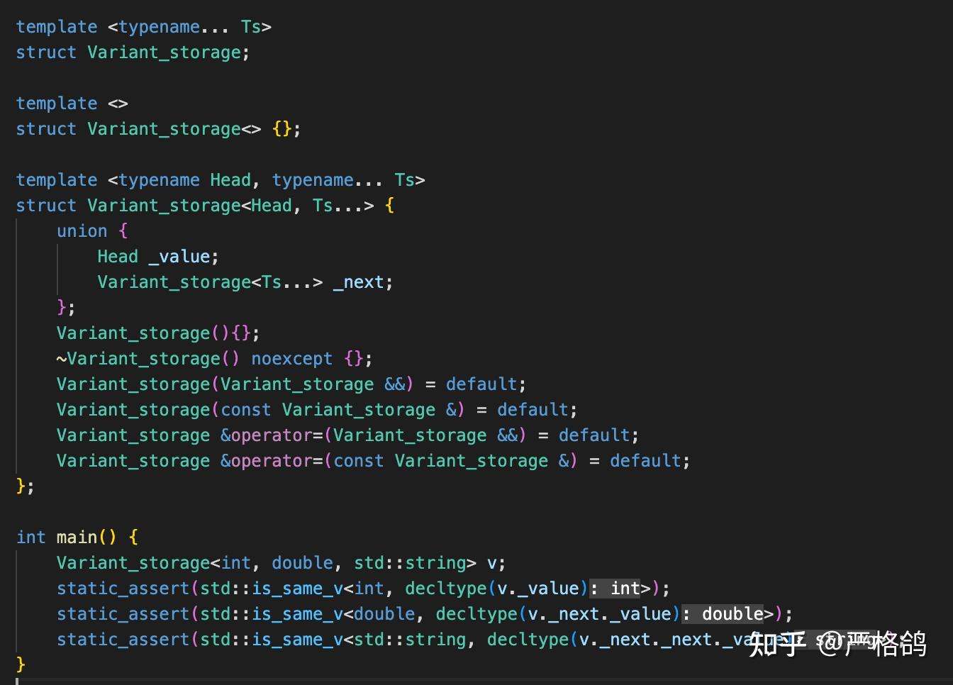 现代C++学习——实现多类型存储std::variant - 知乎