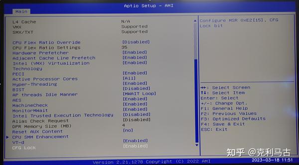 AMI BIOS 选项展示及部分解释(by ChatGPT) - 知乎