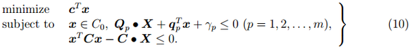 [论文笔记]second Order Cone Programming Relaxation Of Nonconvex Quadratic Optimization Problems 知乎