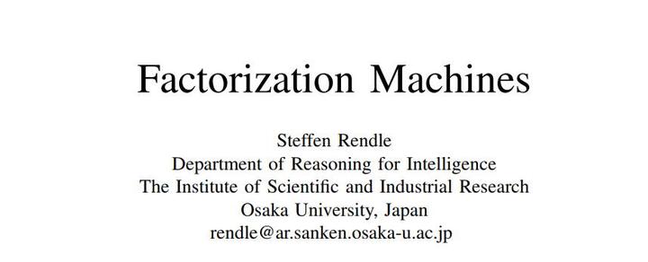 FM（Factorization Machines）的理论与实践 - 知乎