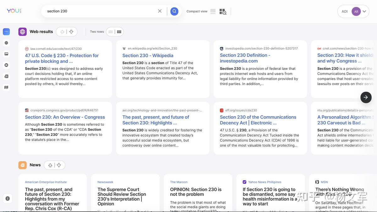 You.com要重塑搜索引擎 - 知乎