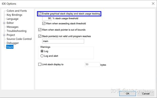 在IAR Embedded Workbench中分析和监控堆栈使用 - 知乎