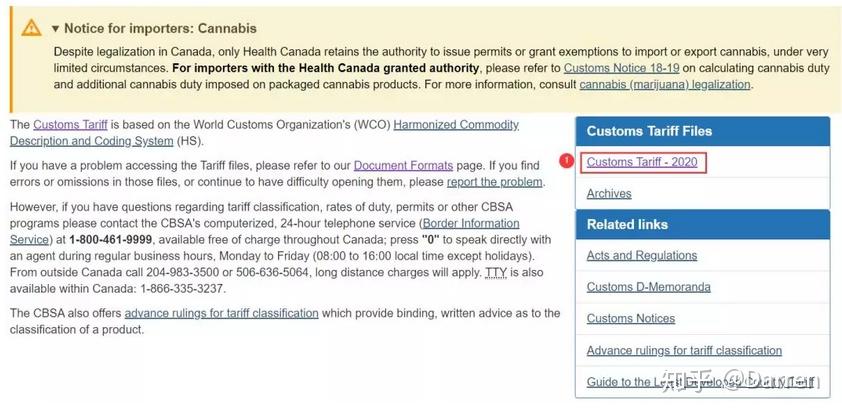 如何根据HS CODE查询加拿大的进口税率？ - 知乎