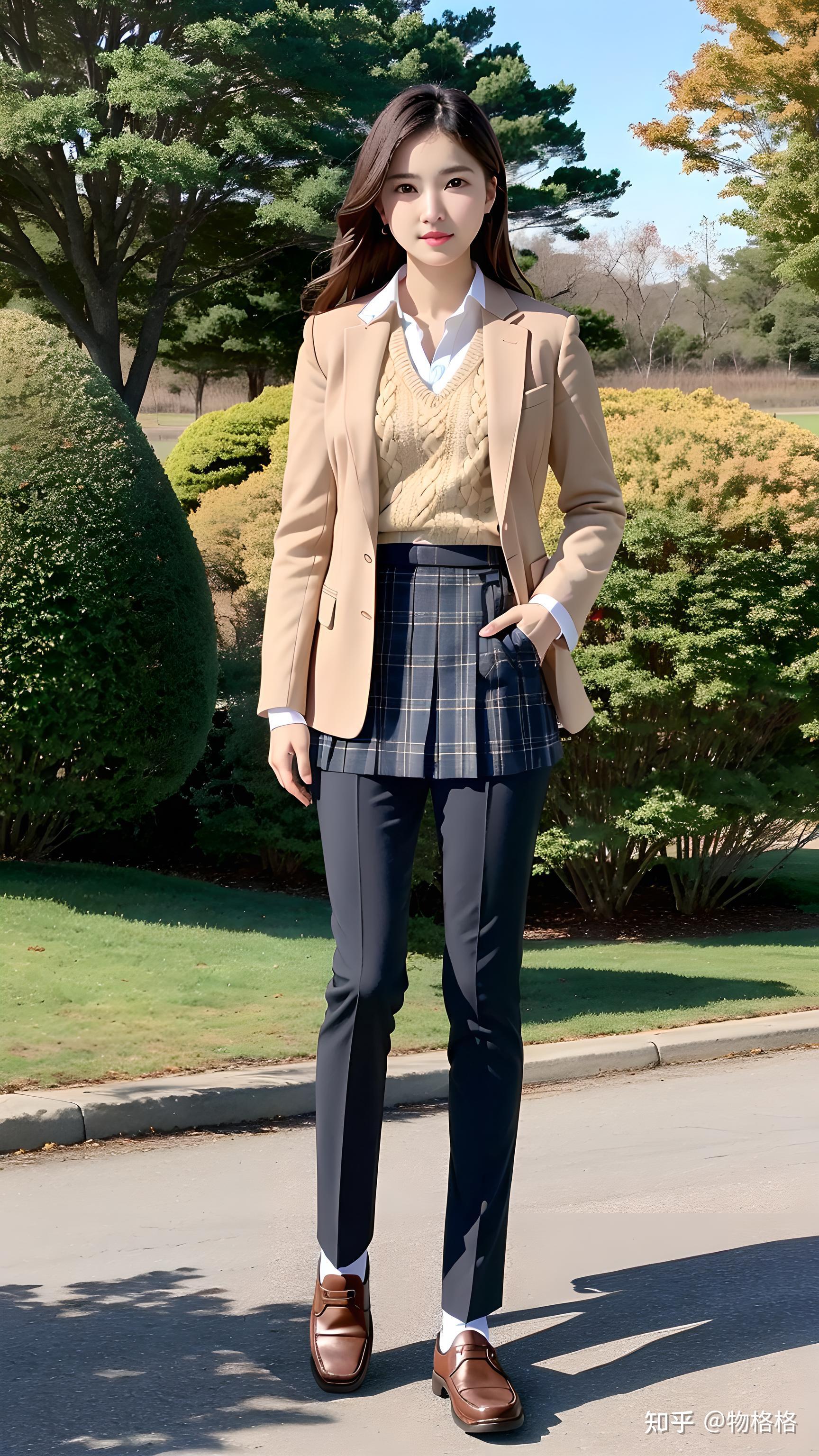 【a爱服装 学院风】简约雅致 知性甜美 知乎 0738