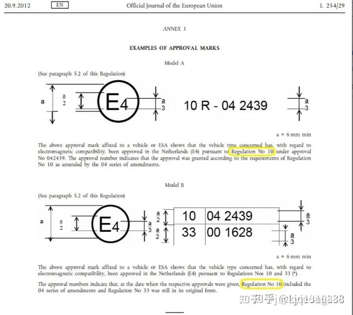 汽车电子及车灯欧盟ECE R10认证怎么做？E-MARK是什么认证？ - 知乎