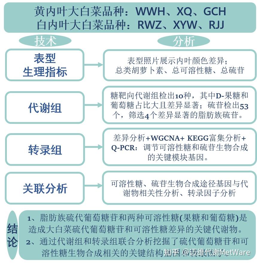 项目文章 | 联合转录组和代谢组解析大白菜风味形成机制 - 知乎