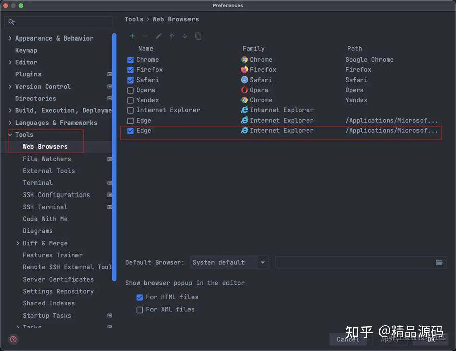 Webstorm中怎么配置Edge浏览器默认启动方式 - 知乎