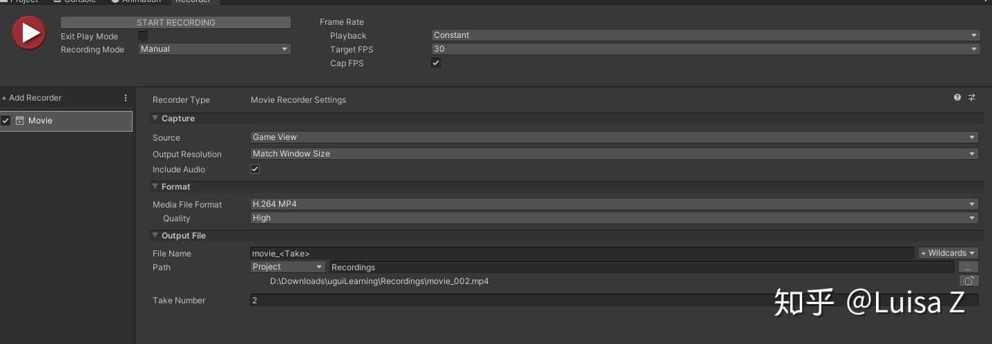 Unity Recorder 简易教程 - 知乎