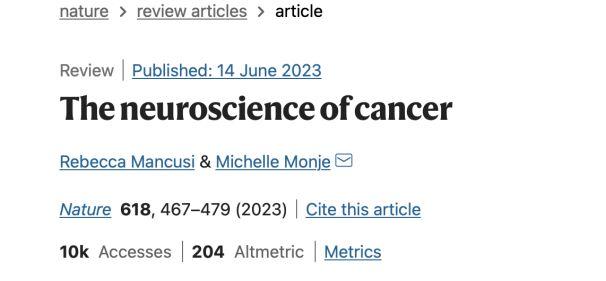 Nature、Cell综述：关注癌症的神经科学，跨学科协作推动发展 - 知乎