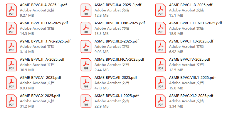 ASME BPVC Binder 2025.pdf【英文原文+中文翻译】全套最新版本ASME BPVC标准汇编PDF合集 - 知乎