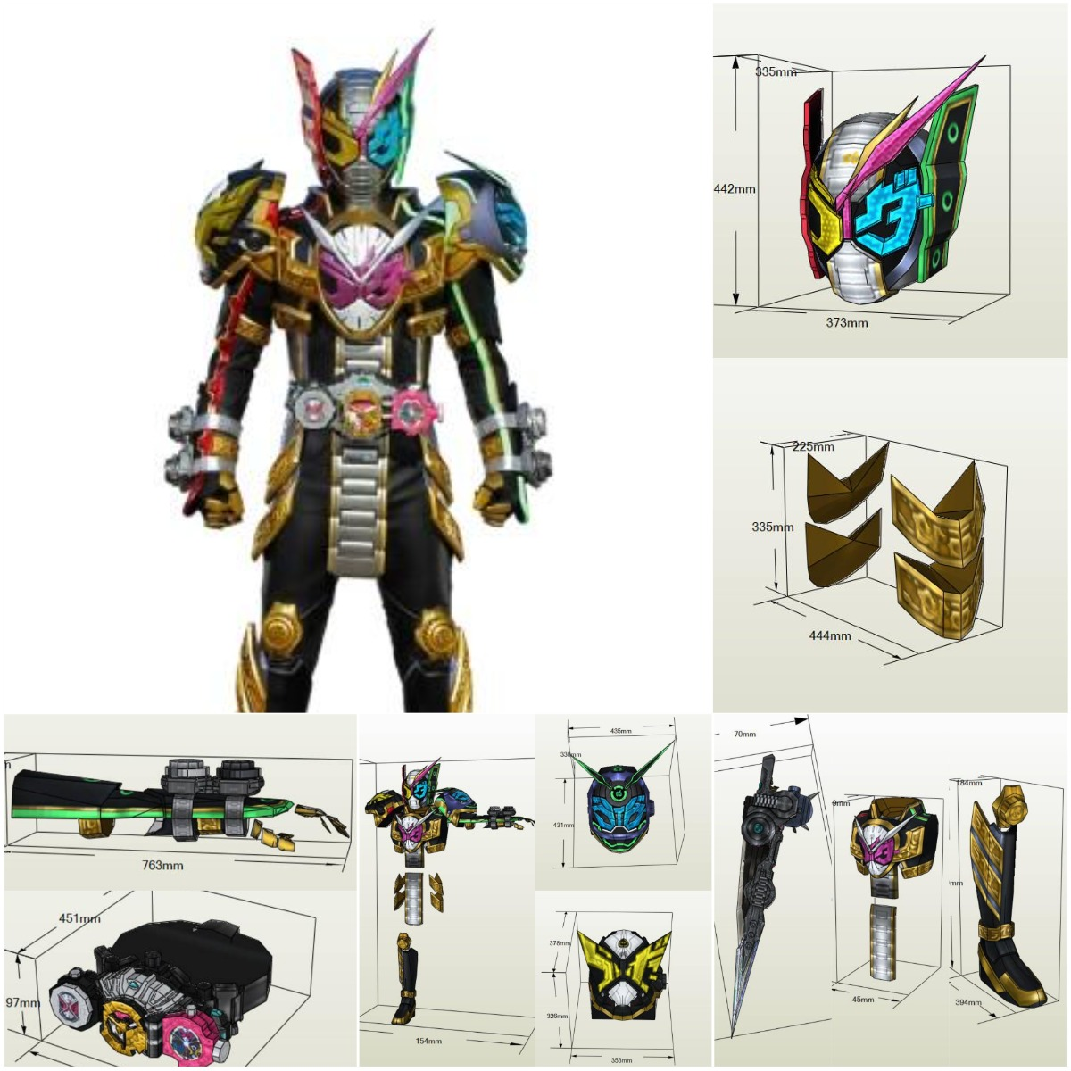 假面骑士时王图纸合集 - 知乎