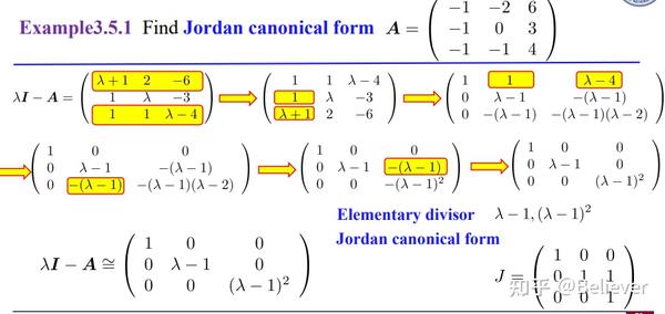 矩阵论学习笔记（四）λ矩阵与矩阵的Jordan标准形 - 知乎