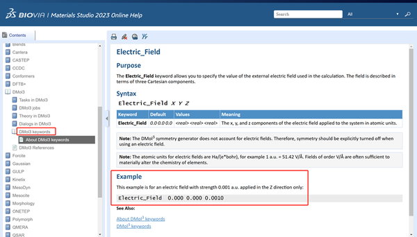 Forcite Plus添加常规电场与交变电场的方法 - 知乎