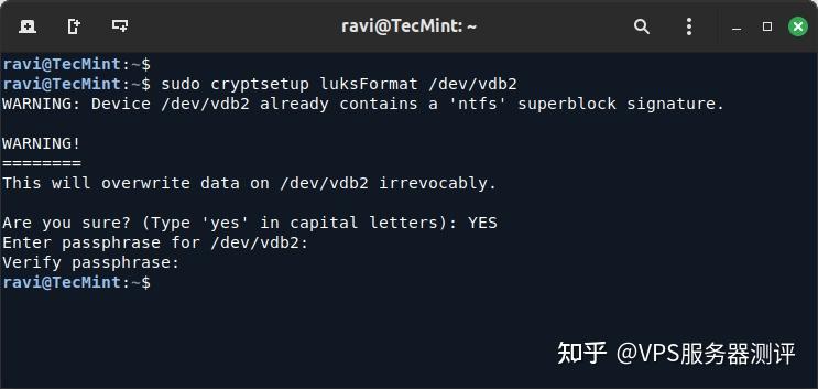 LUKS：Linux磁盘数据加密，支持NTFS - 知乎