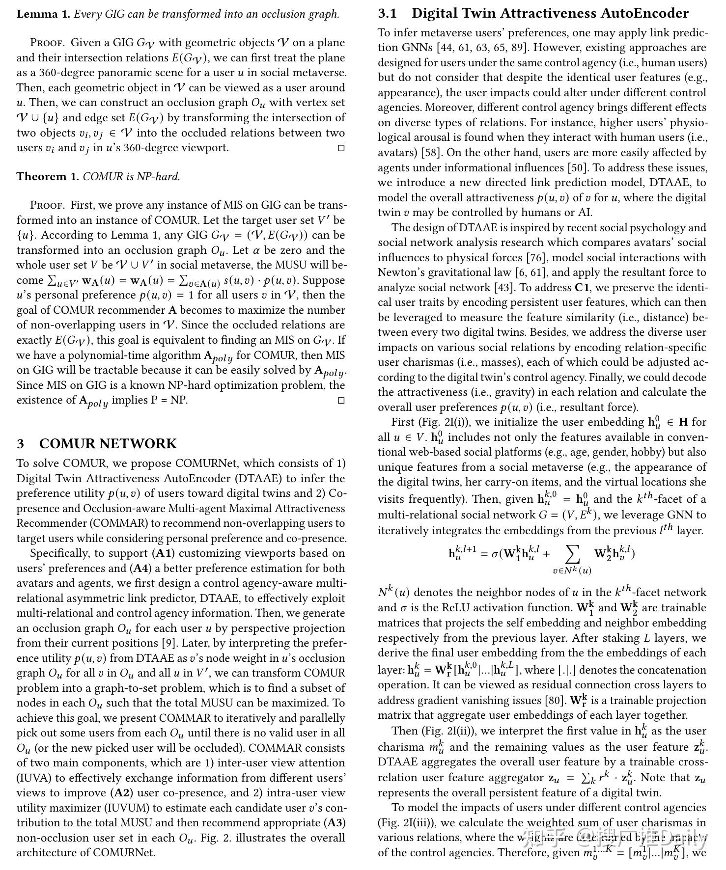 CIKM2022|COMUR: VR社交元宇宙中的用户推荐 - 知乎