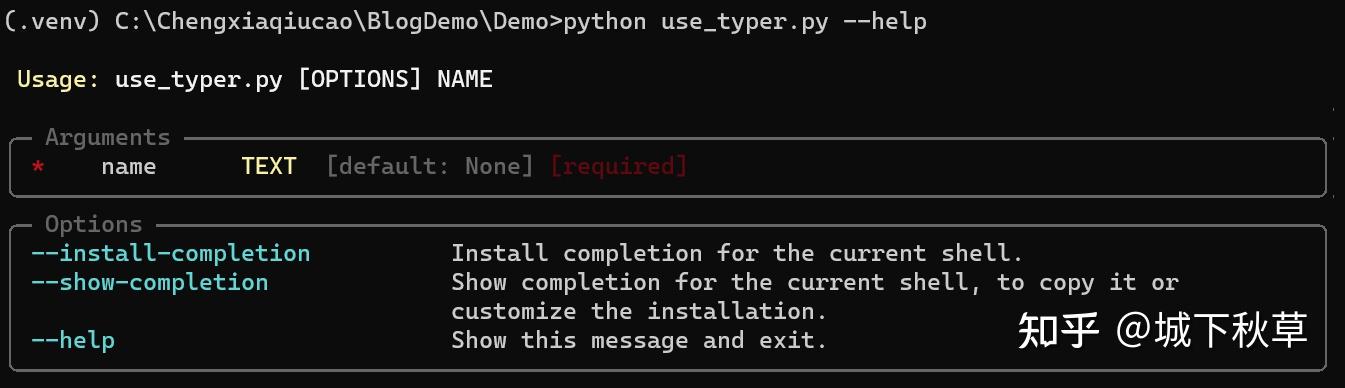 用Typer快速开发python命令行应用 - 知乎