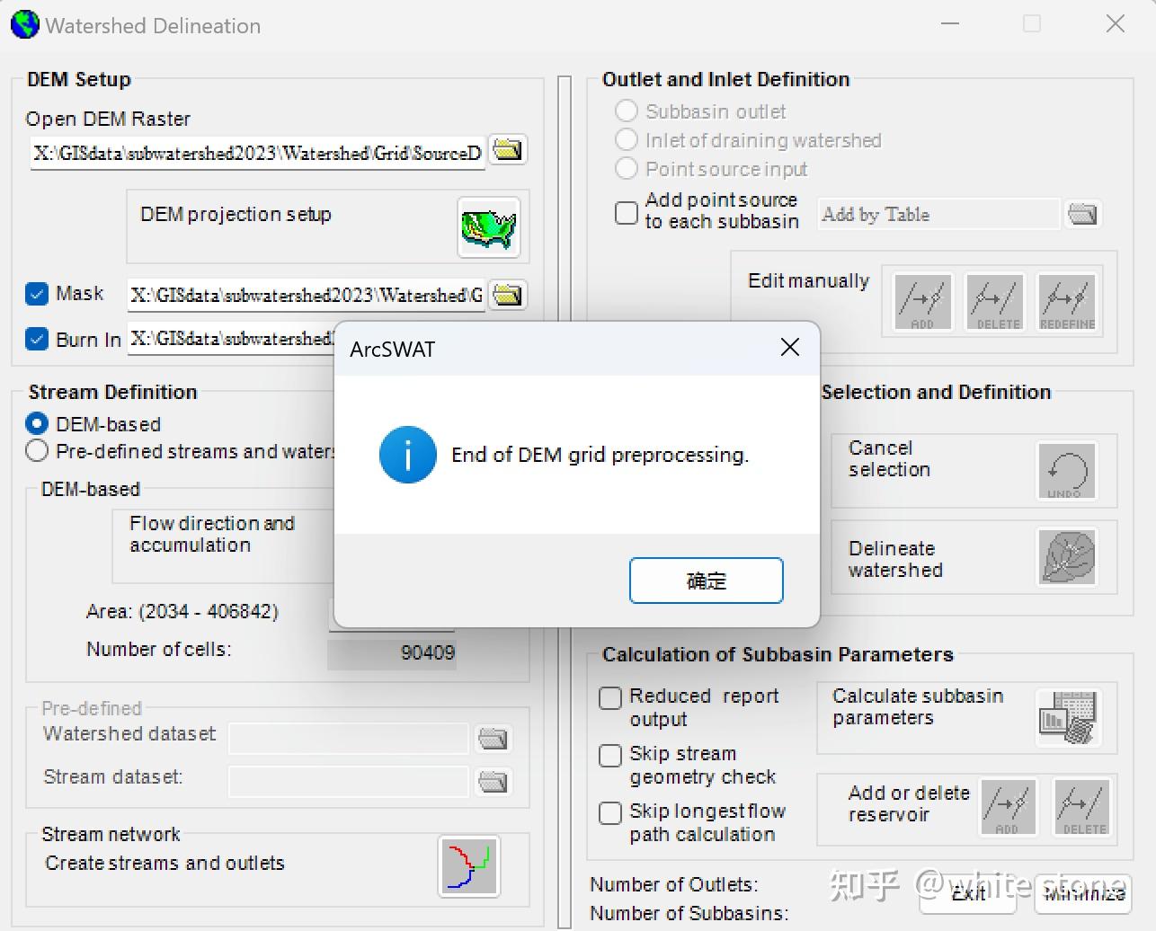 利用ArcSWAT根据实际河网水系划分子流域 - 知乎