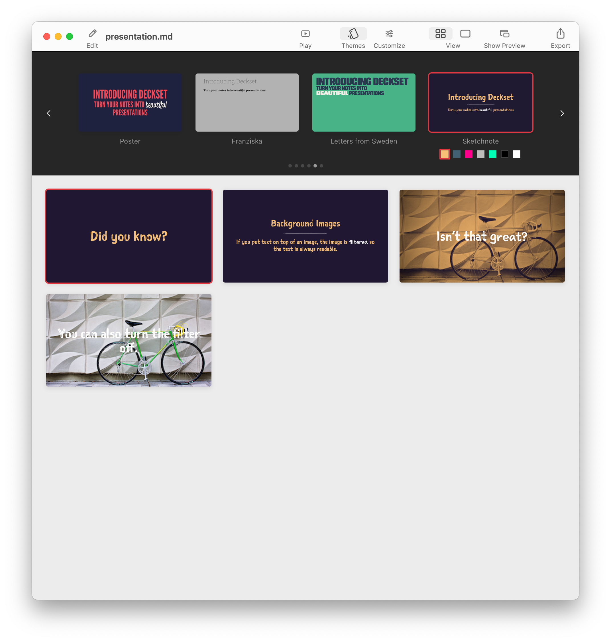 使用 Deckset 将 MarkDown 展示为开袋即食的精美 ppt - 知乎