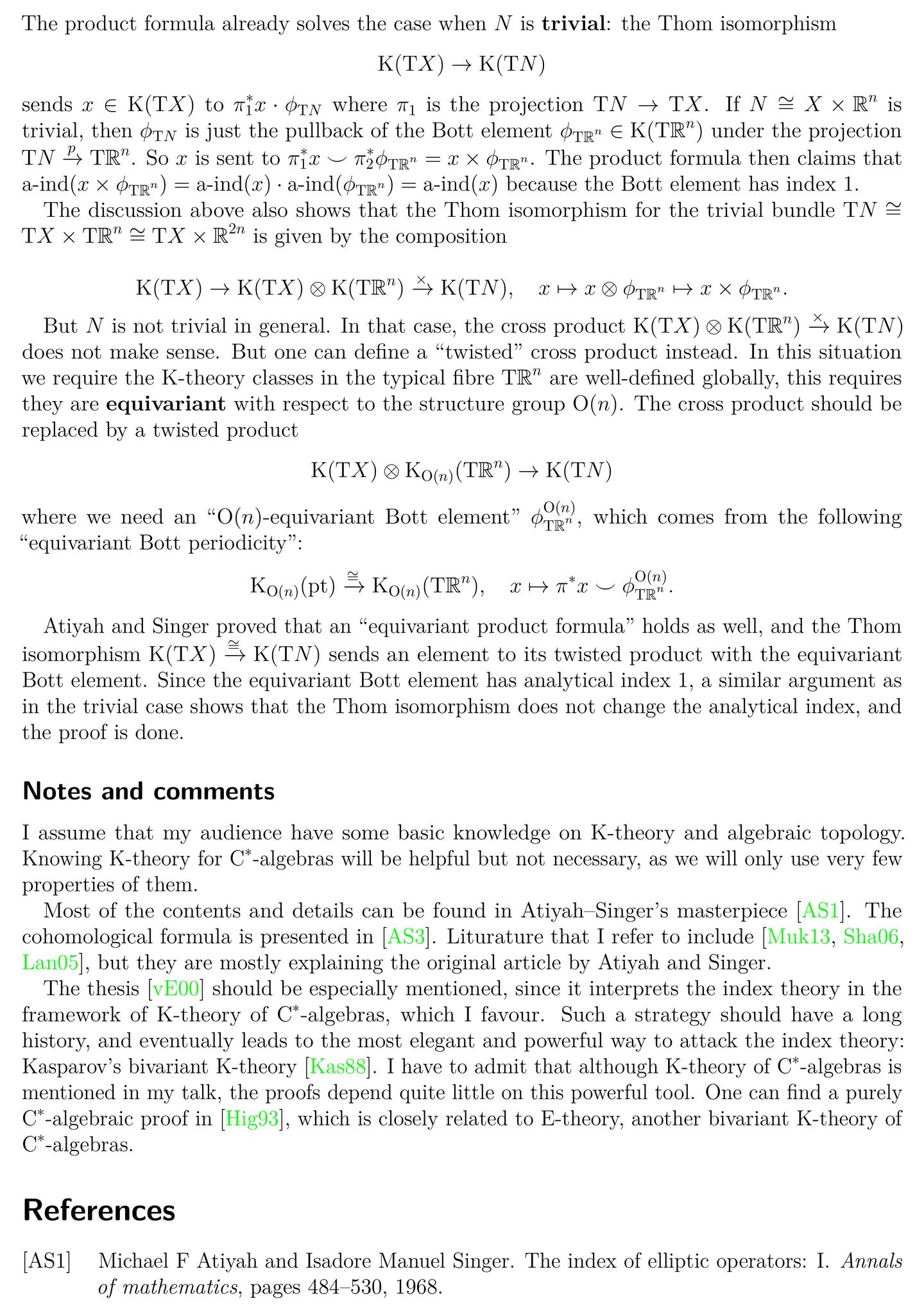 Atiyah-Singer指标定理 - 知乎