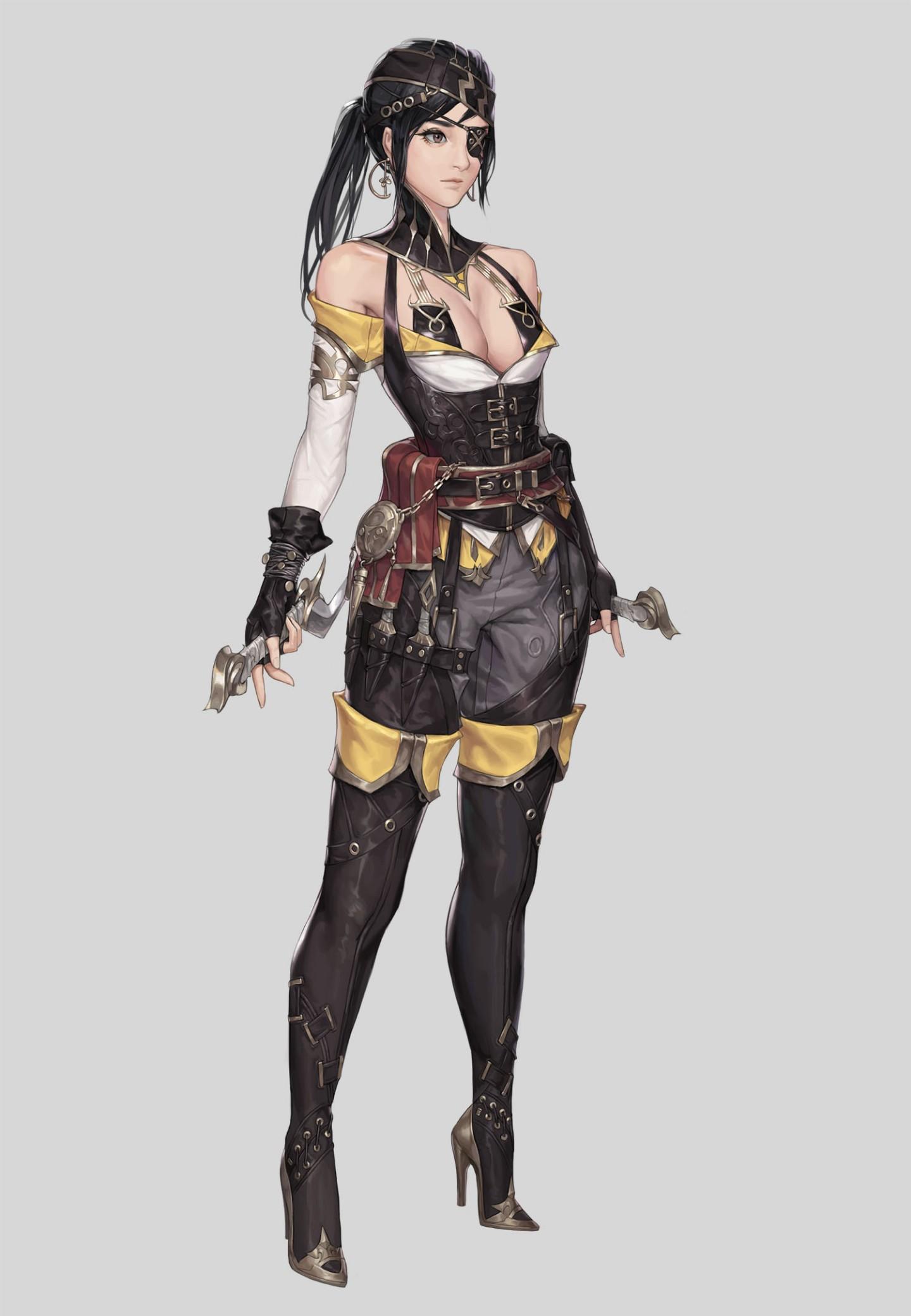 【元素推荐】韩国画师Cotta -作品欣赏130p 韩风角色 美女 - 知乎