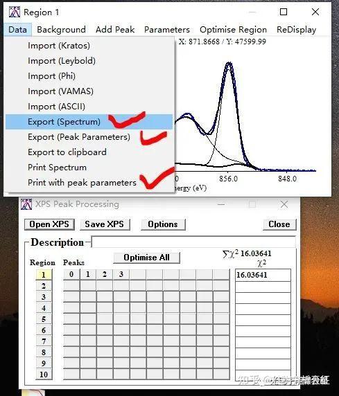 xpspeak双峰拟合基本操作（以镍为例） - 知乎