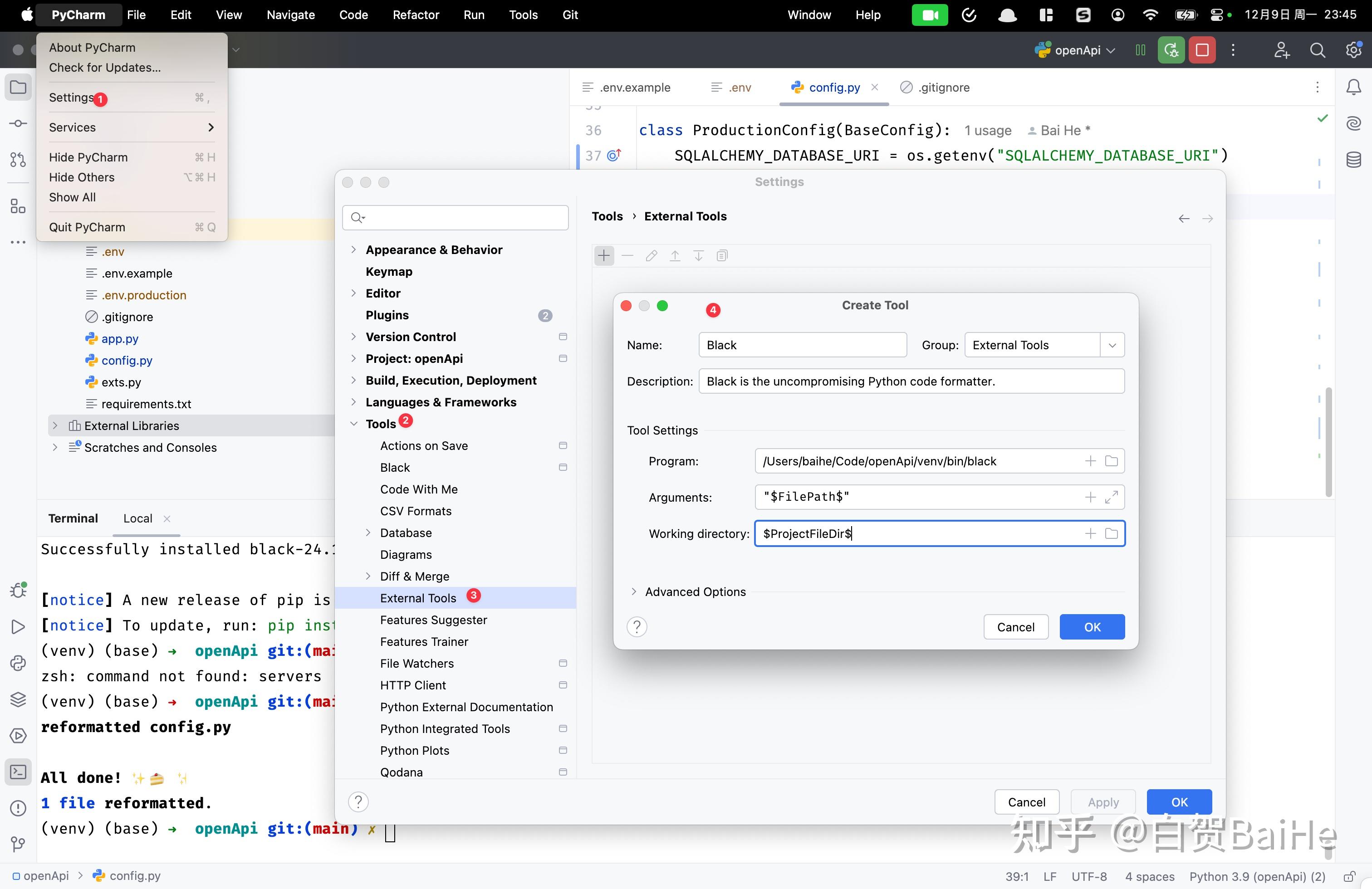 在 Pycharm 安装使用black实现代码风格一致 - 知乎