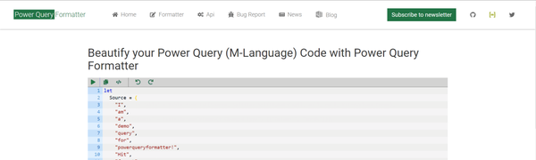 Power Query的M代码格式化工具 - 知乎
