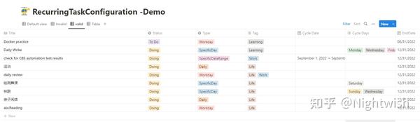 自动创建重复性的Notion任务以及自动更新任务状态 - 知乎