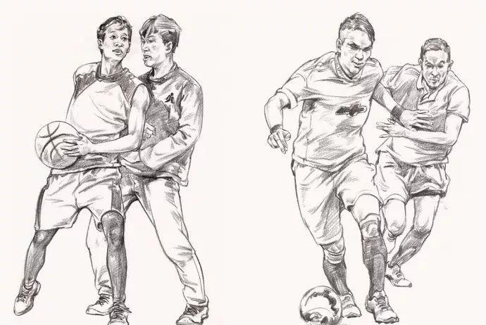 速写人物临摹素材 - 知乎