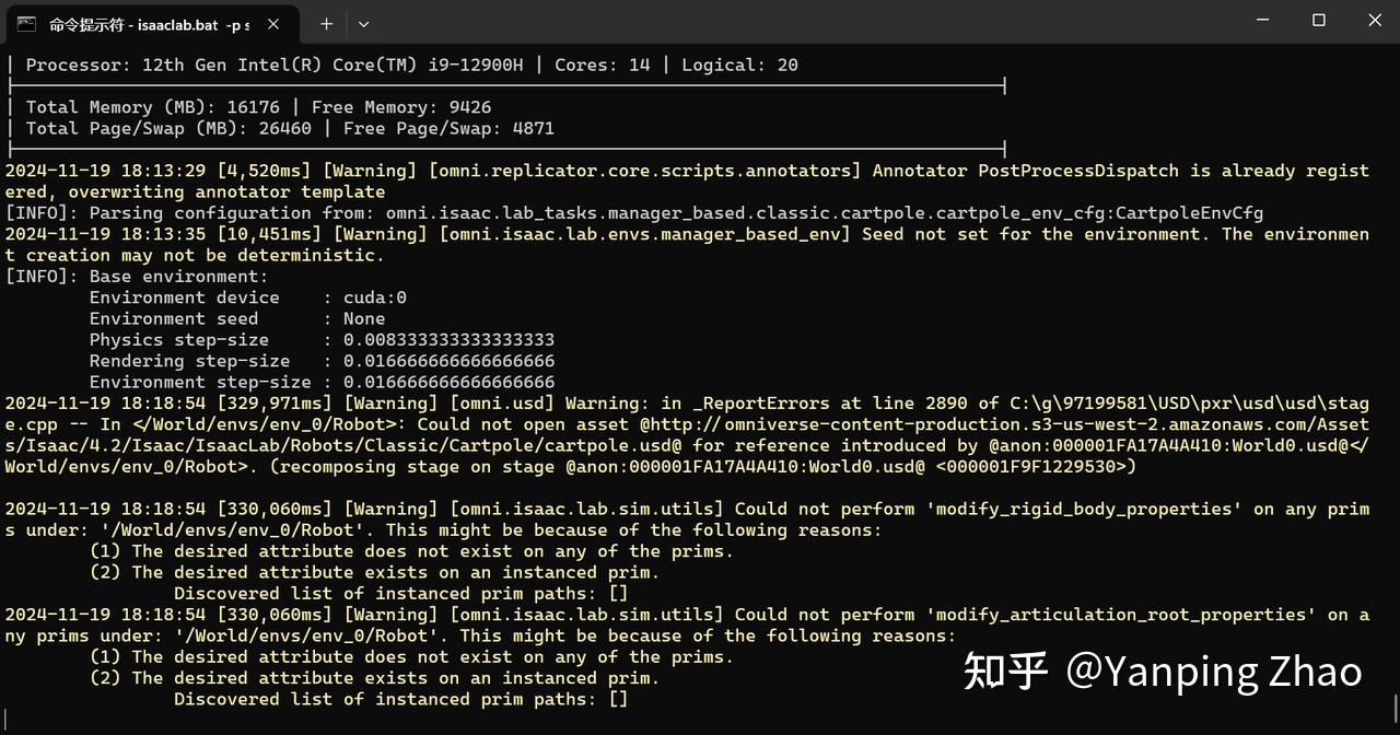 Isaac Lab 安装 / 运行问题解决方案记录 - 知乎