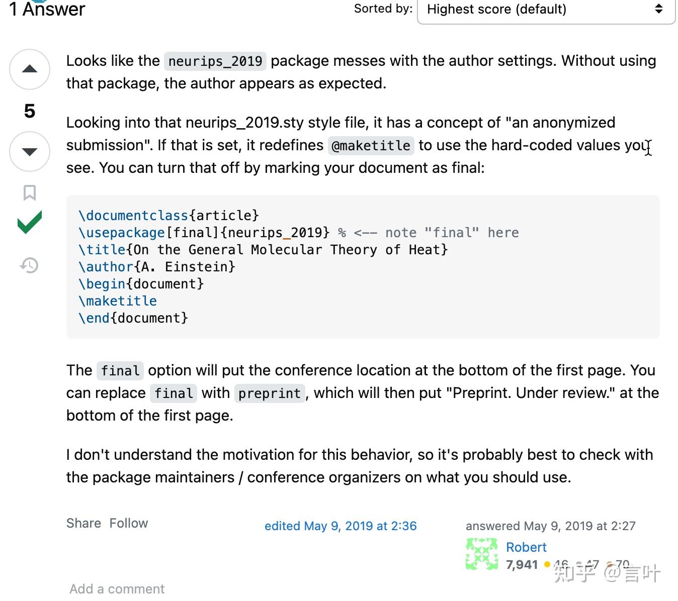 NeurIPS 2023 LaTeX模板Author信息无法修改的解决方案（或如何让Author正常显示在预览中） - 知乎